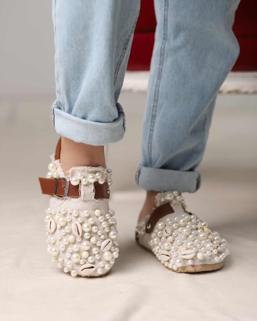 Ivory Pearl Clogs