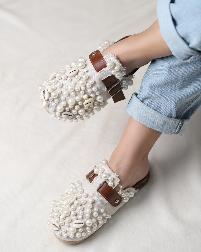 Ivory Pearl Clogs