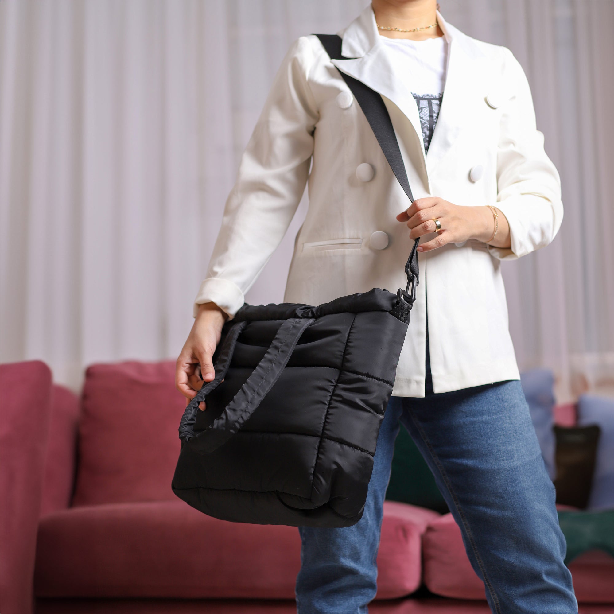 Marshmallow Mate bag- Black - Hatchill