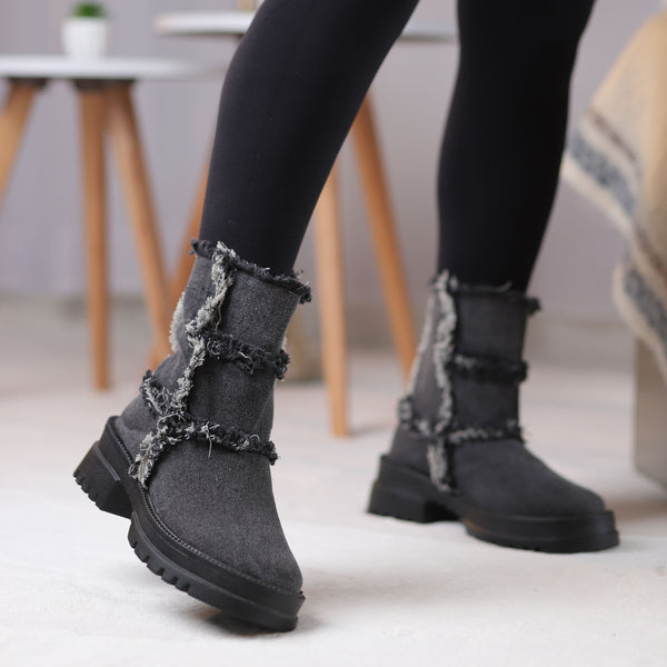 Amelia Slate Boots - Hatchill