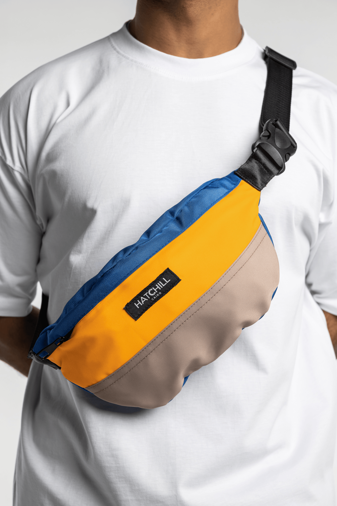 The Evo Waist bag - Mustard x Beige - Hatchill