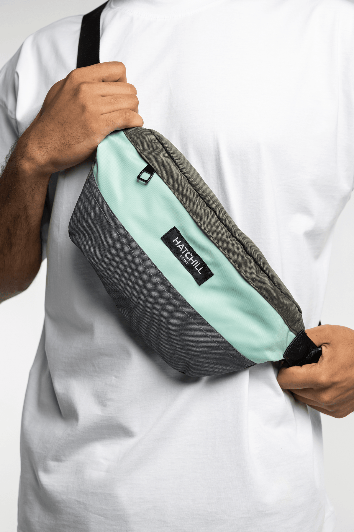 The Evo Waist bag - Sea mist x Davy Grey - Hatchill